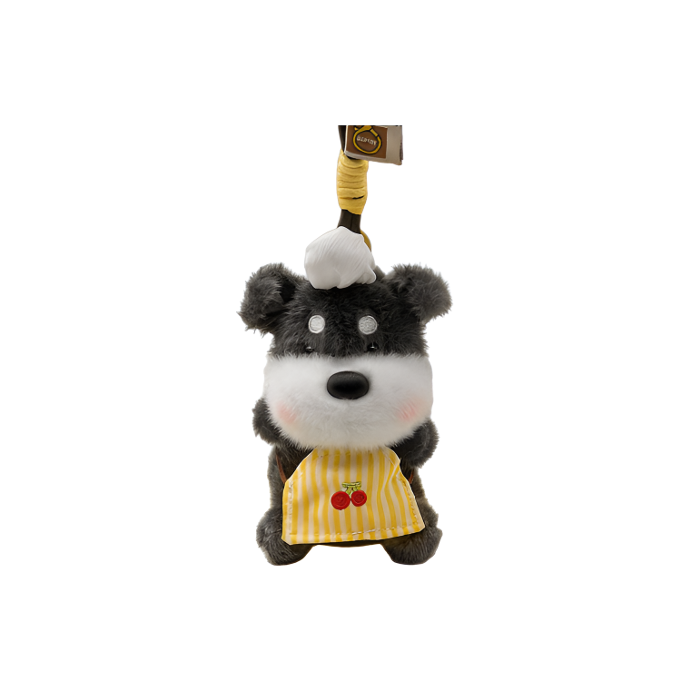 PUDOWRABBIT Chef Щенок Торт Шнауцер Брелок Плюшевые брелки 18 см 18CM