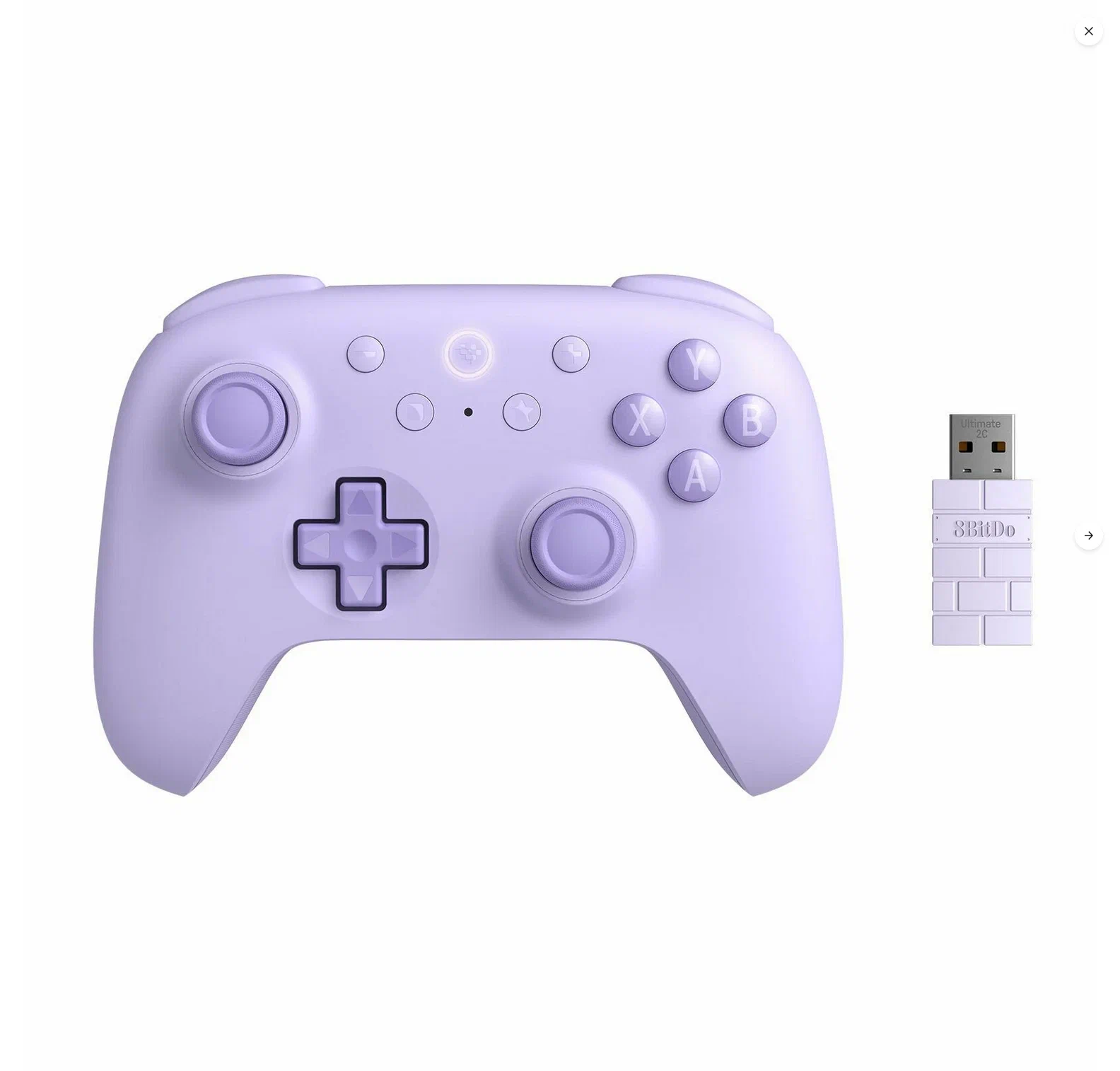 8BitDo Ultimate 2C Беспроводной геймпад с двойными холловскими датчиками, три режима, для ПК и Steam，зелёный