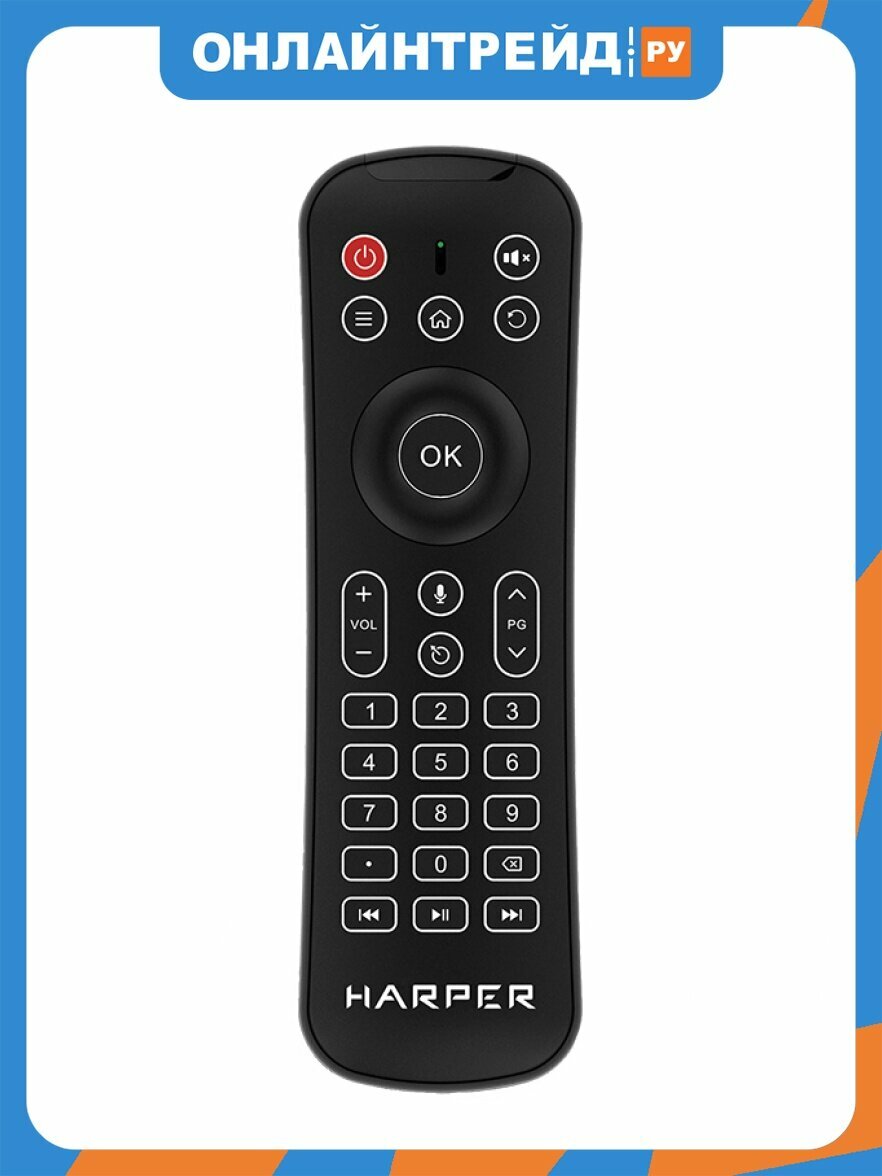 Беспроводная аэромышь клавиатура пульт Harper KBWL-050 для смарт ТВ