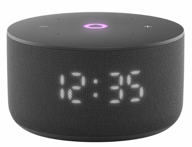 Умная колонка Яндекс Станция мини 3 черная(с часами) YNDX-00027BLK