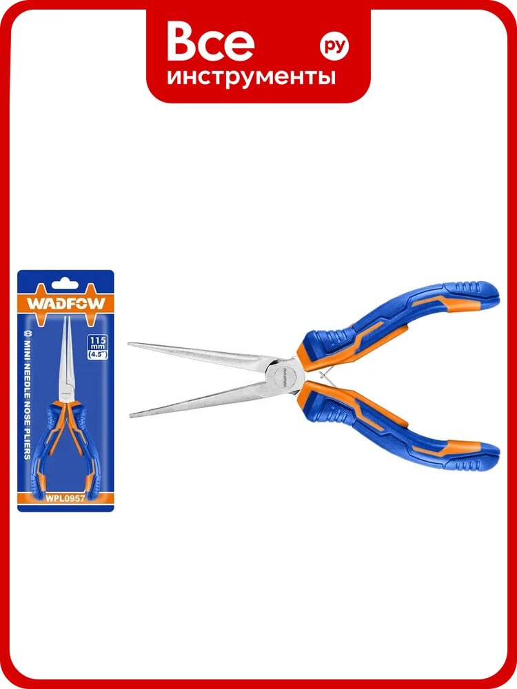 Тонкогубцы мини WadFow 115 мм 12/120 WPL0957