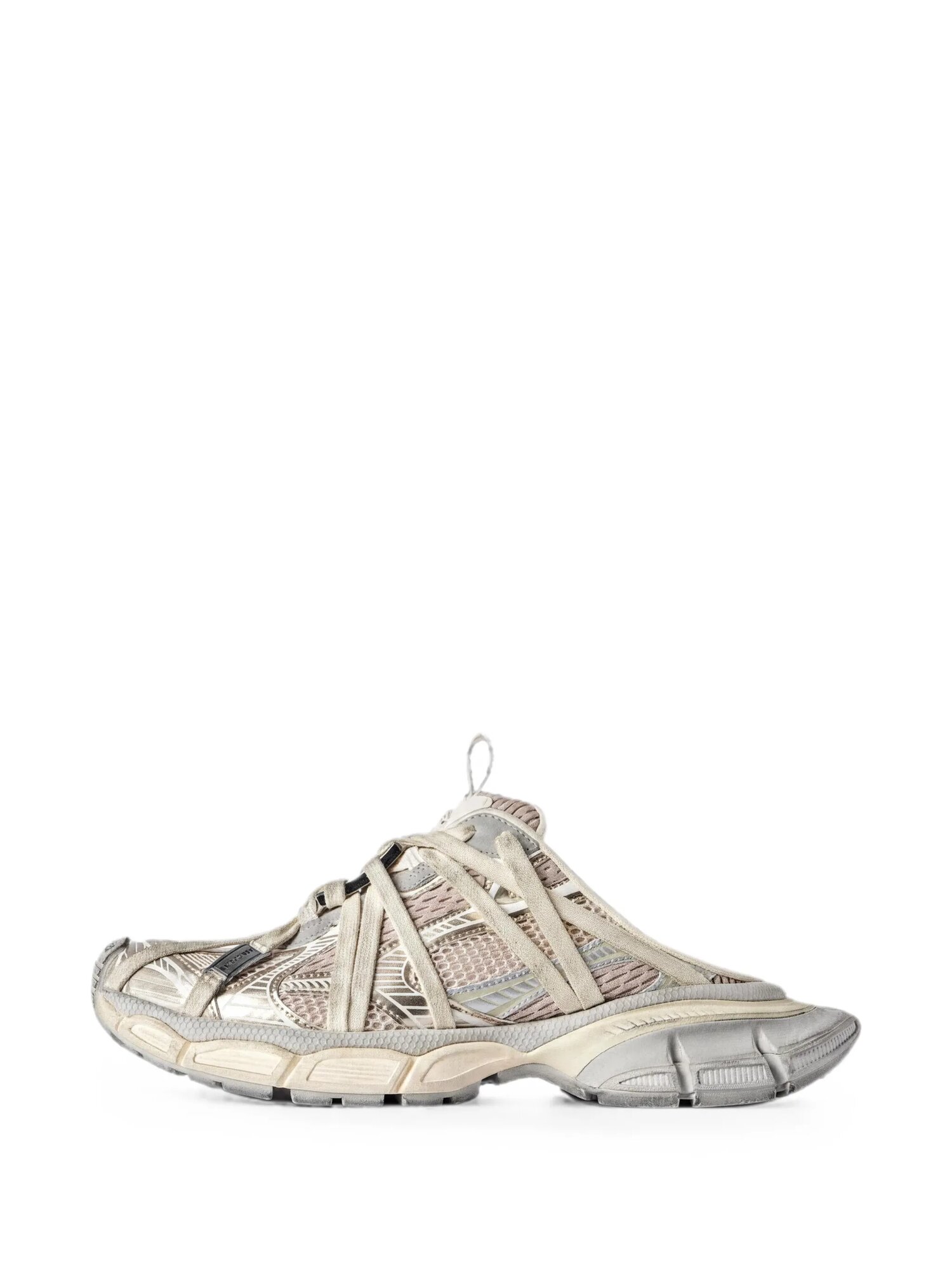 Мюли BALENCIAGA 3xl extreme laces mules in eggshell, размер 37 — фото 1