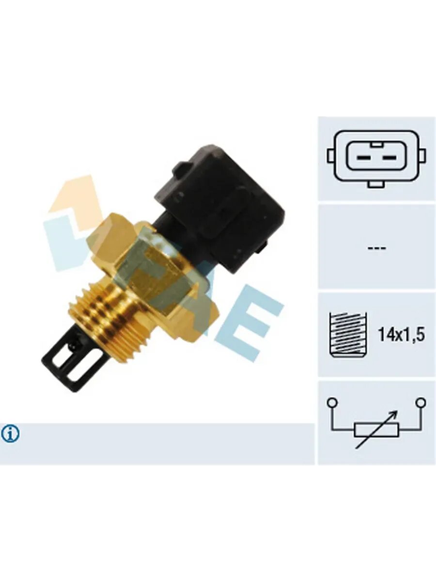 Датчик температуры 2 конт. M14x1.5 12В