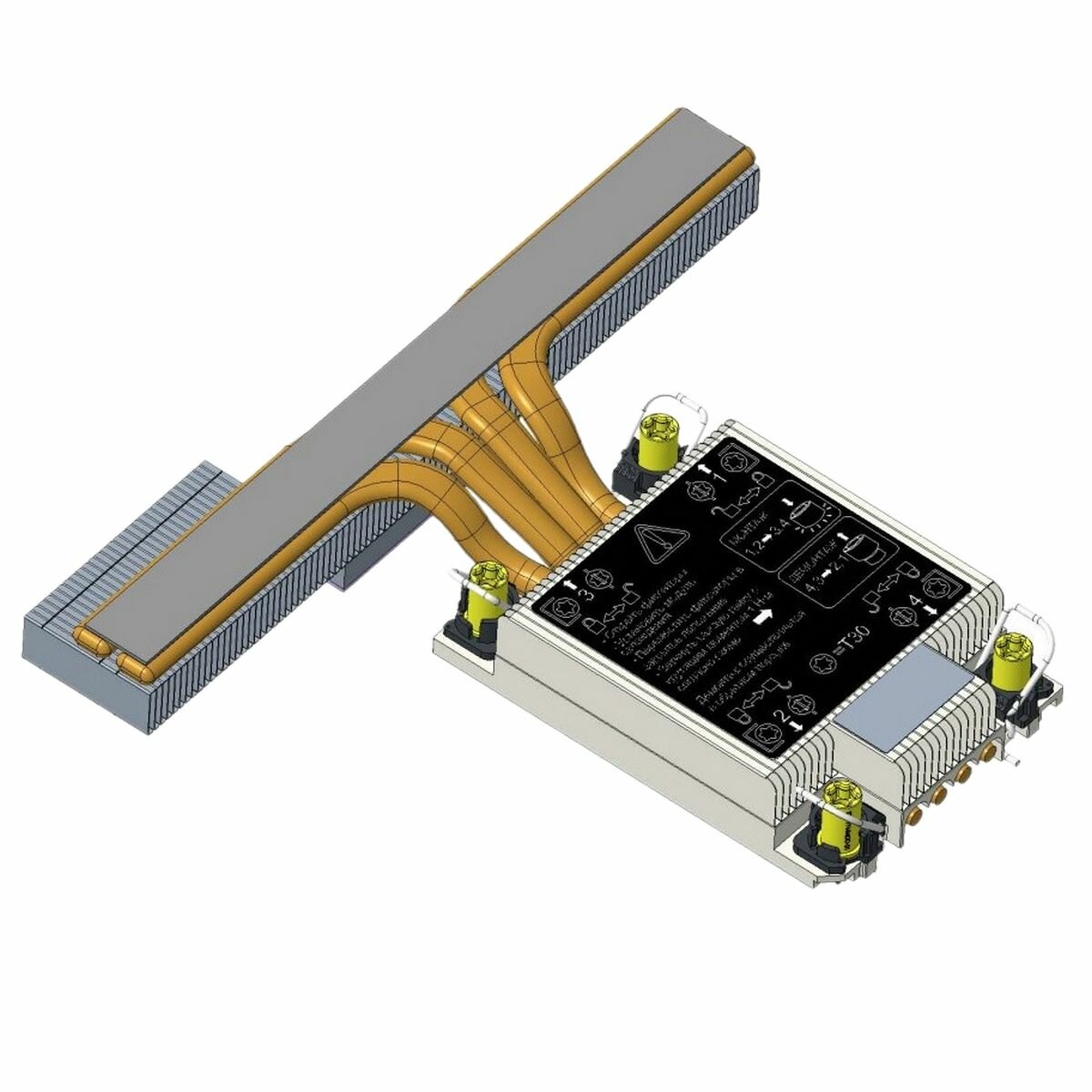 Пассивный кулер Deepcool SC112P1E22002-L Evac LGA4189 1U, левый