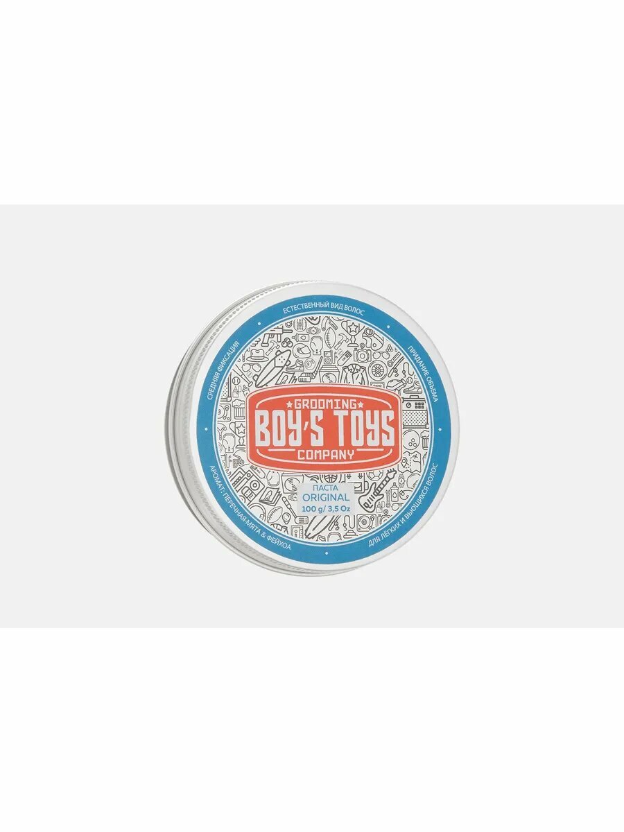 Boys Toys Original Defining Matte Paste Паста для укладки волос средней фиксации с низким уровнем блеска 100 мл