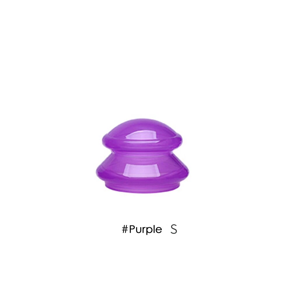 Силиконовый баночный массажер Purple S