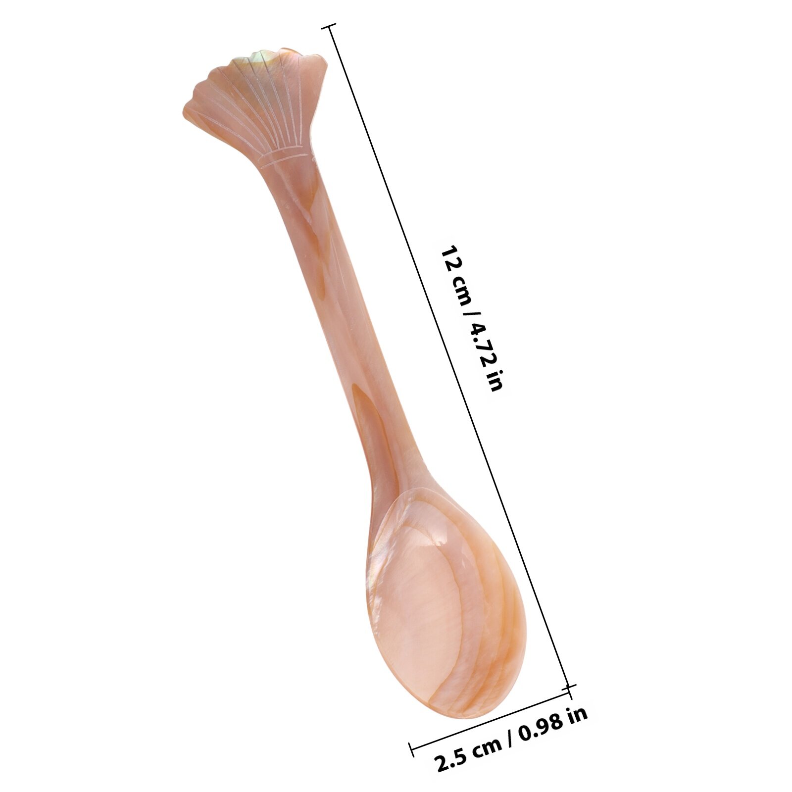 Ложка В Forme С Shell Для Кофе И Десертов Розового Цвета Размер 12.00X2.50X0.50Cm