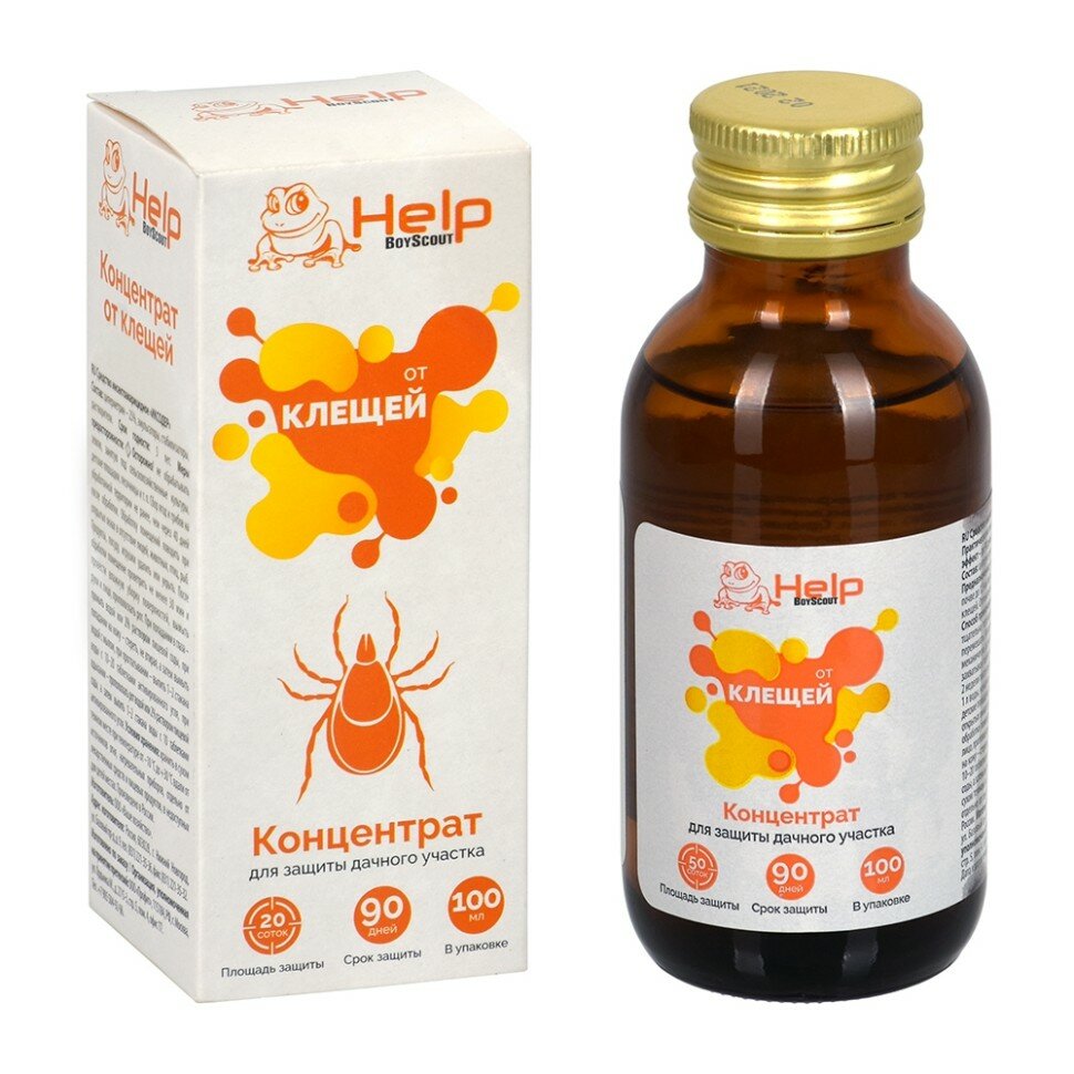Концентрат от клещей до 20 соток, инсектицидный, 100 мл Help 80226