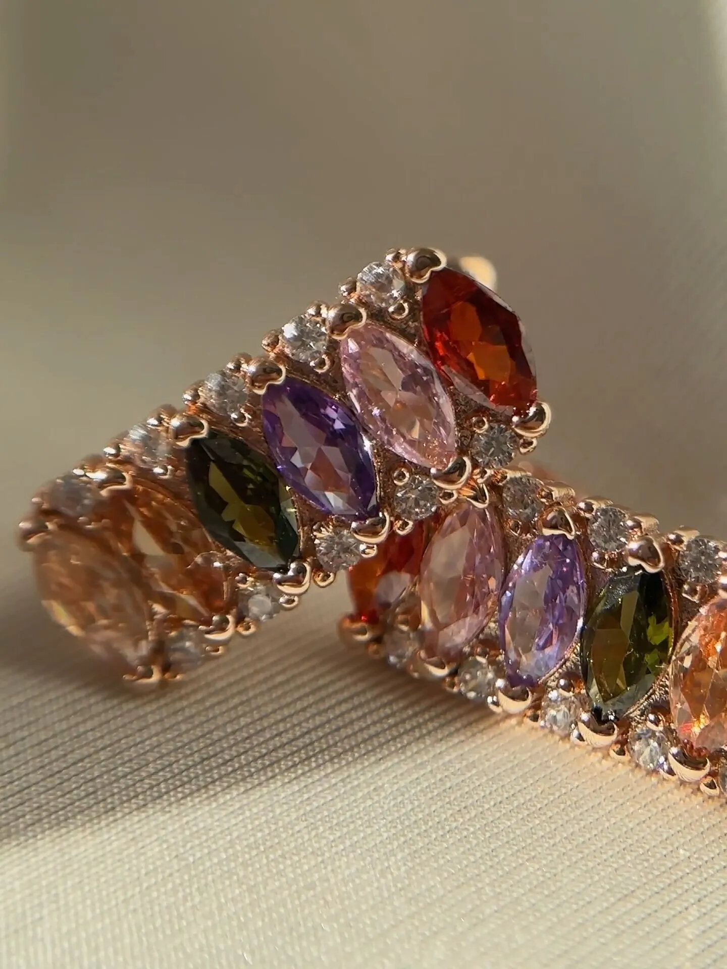 Серьги, кристалл, кристаллы Swarovski