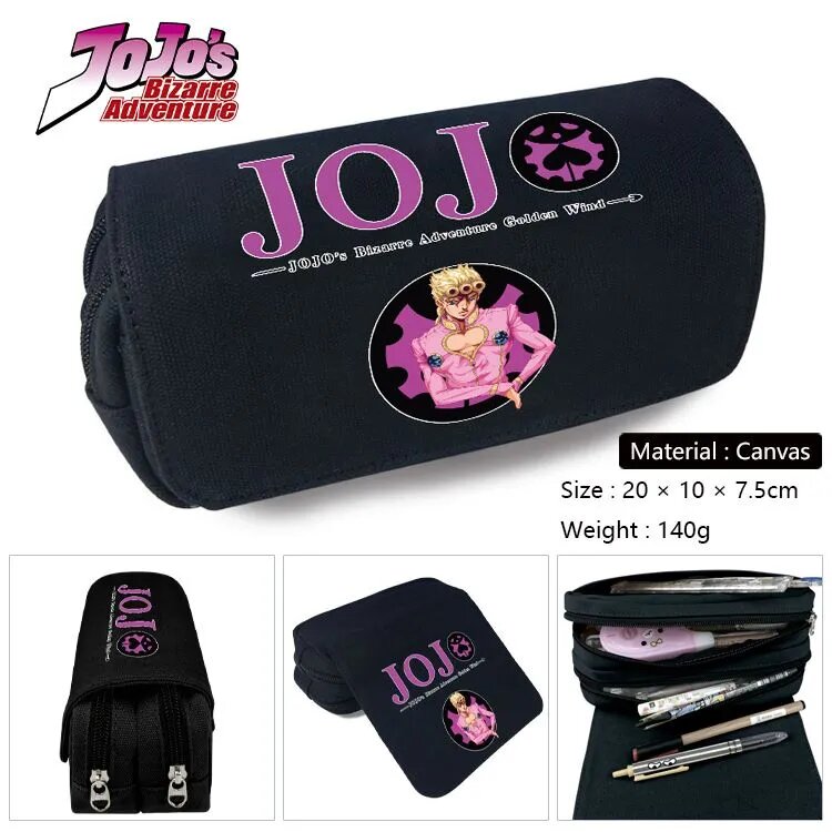 Пенал с аниме-тематикой JoJo's Bizarre Adventure, мужской, женский, 20х10х7.5 см