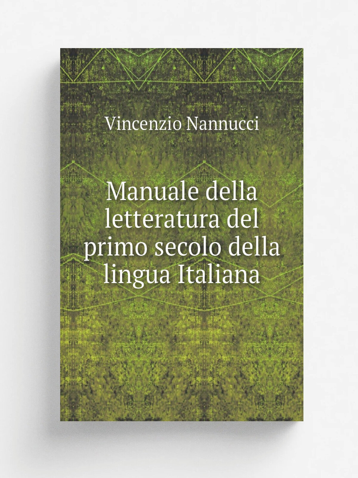Manuale della letteratura del primo secolo della lingua Italiana | Vincenzio Nannucci | 1883 | Firenze : Barbera | Репринт