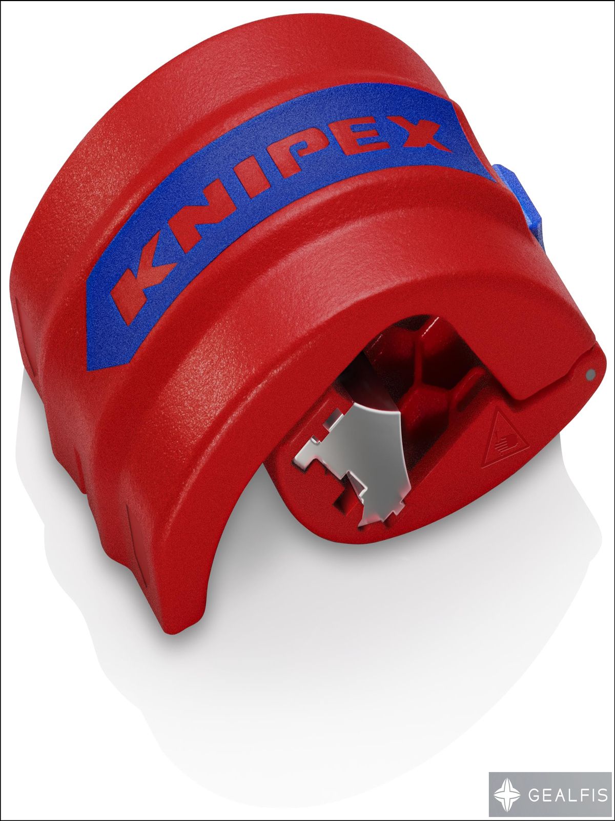 Резак KNIPEX BiX для пластиковых труб и уплотнительных втулок, 20-50 мм, отделяет без стружки, в т. ч. 2 Запасных лезвия, труборезы, 90 22 10 BK для сантехники для резки труб