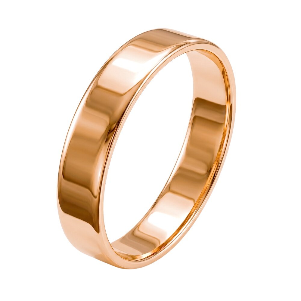 Кольцо обручальное 585GOLD, красное золото, 375 проба