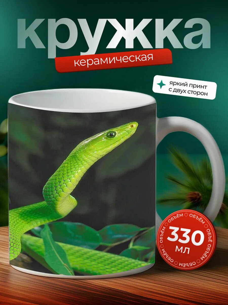 Кружка Мамба рептилия 3,