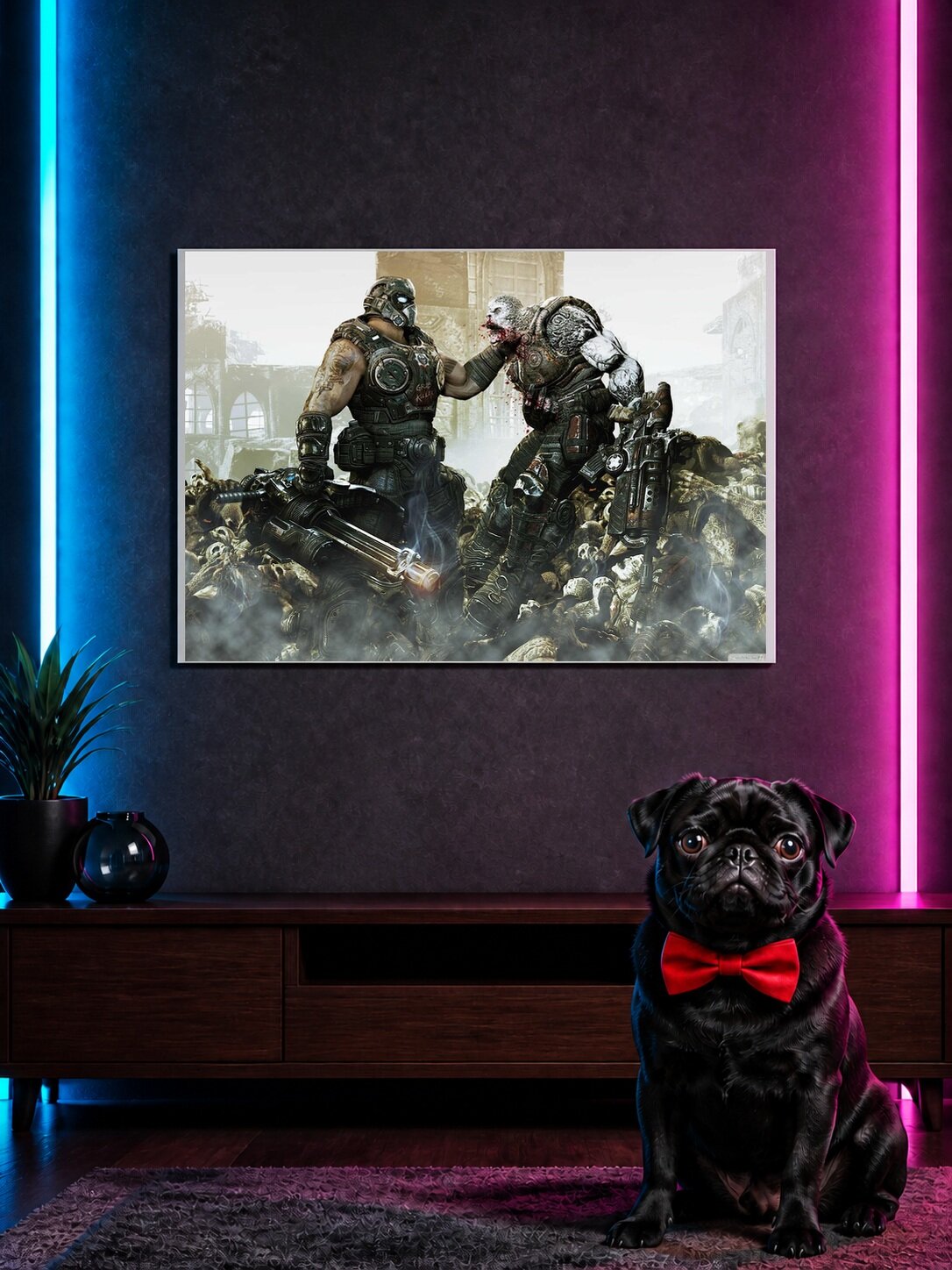 Плакат Gears of War Хроники — атмосферная игровая иллюстр A3