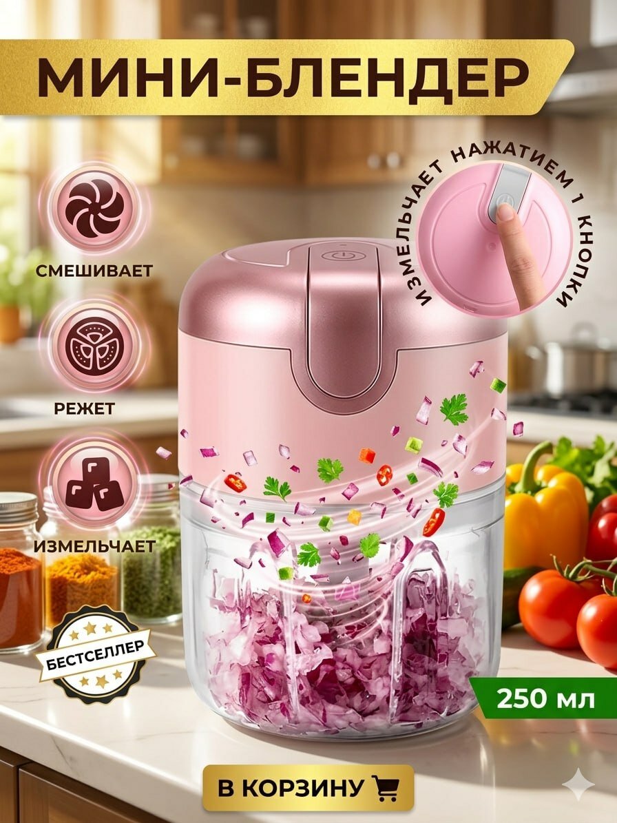 Мини измельчитель кухонный электрический