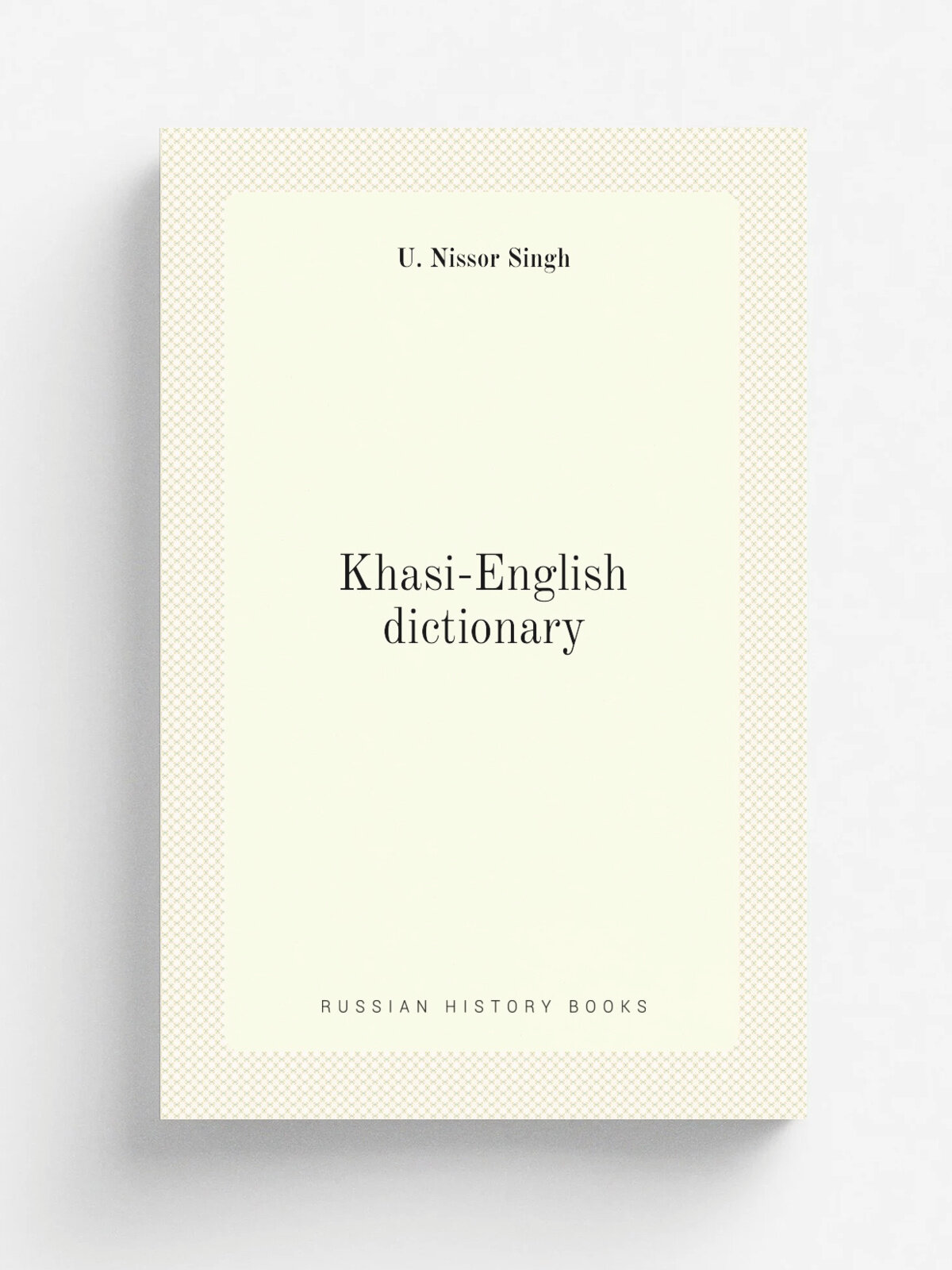 Khasi-English dictionary
