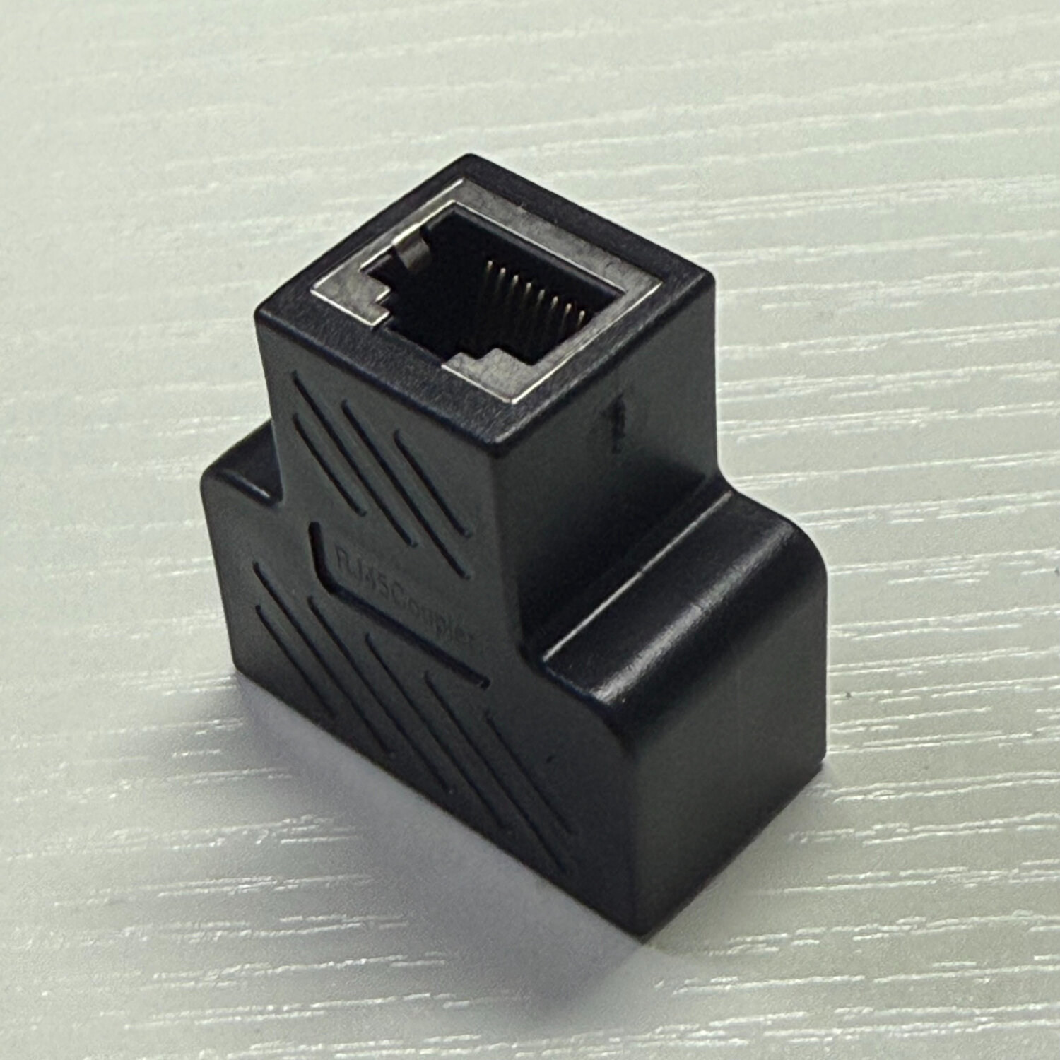 Разветвитель RJ45 1 на 2 для сетевого кабеля Cat5e/Cat6/Cat7, коннектор штекер-штекер, без внешнего питания, 1 шт.