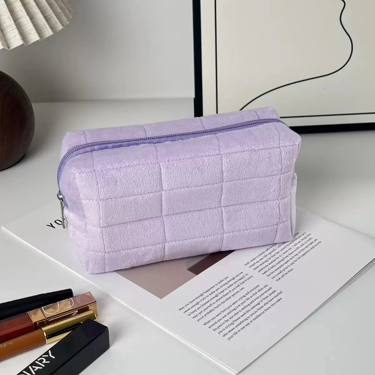 Набор мини кистей для макияжа purple