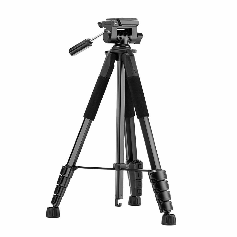 Штатив K&F Concept Smart-Pro S255A3 с головой BV01 для камеры, телефона, смартфона, фотоаппарата, напольный, трипод, монопод