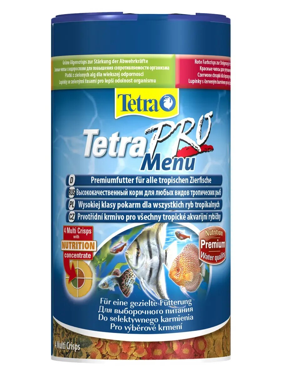 TetraPro Menu корм д всех видов рыб 4 вида