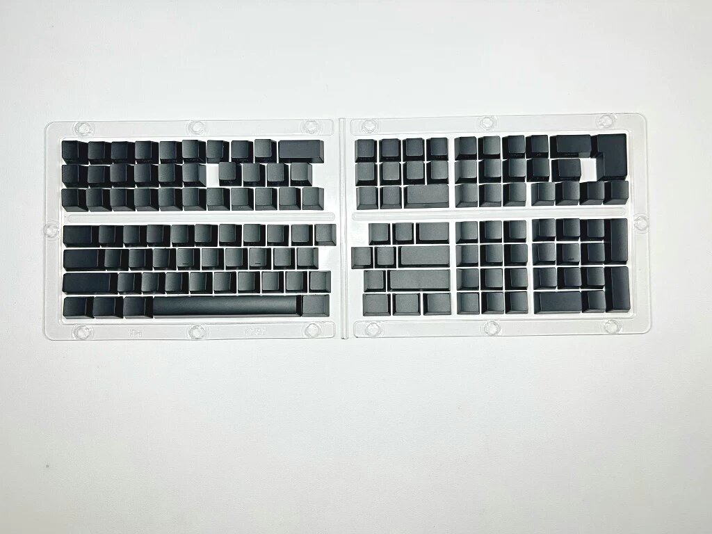 Прозрачные кейкапы с боковой гравировкой, профиль OEM, поверхность PBT с микро-матовым покрытием, 131 клавиша,