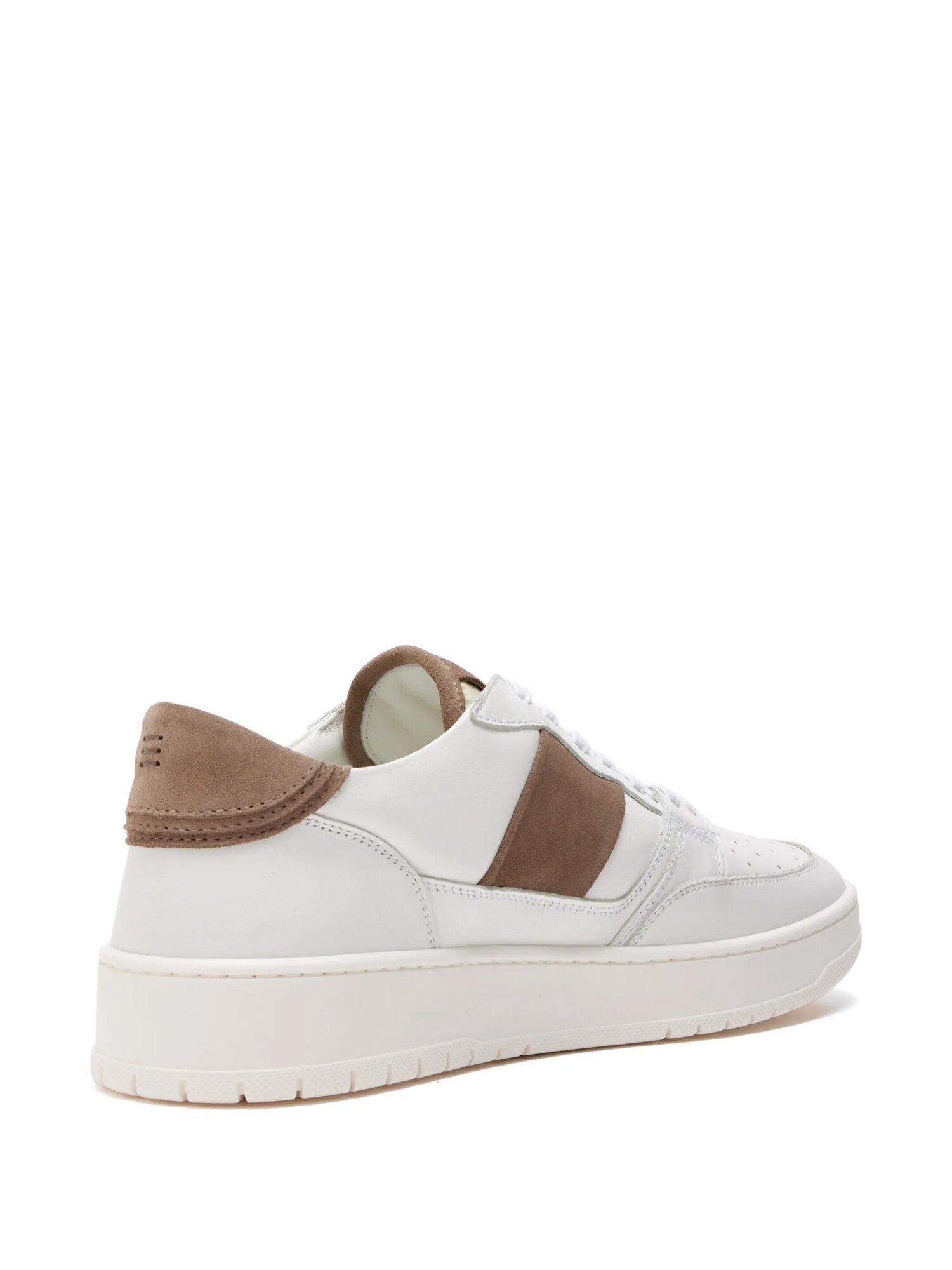 Кроссовки COLLEGIUM Striped panel sneakers, размер 43, бежевый/белый — фото 1