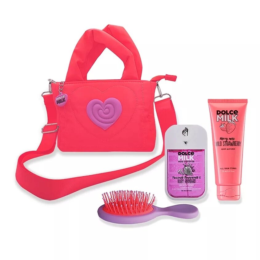 DOLCE MILK Набор 340 c неоново-розовой сумкой, 75 мл + 45 мл + 2 шт.