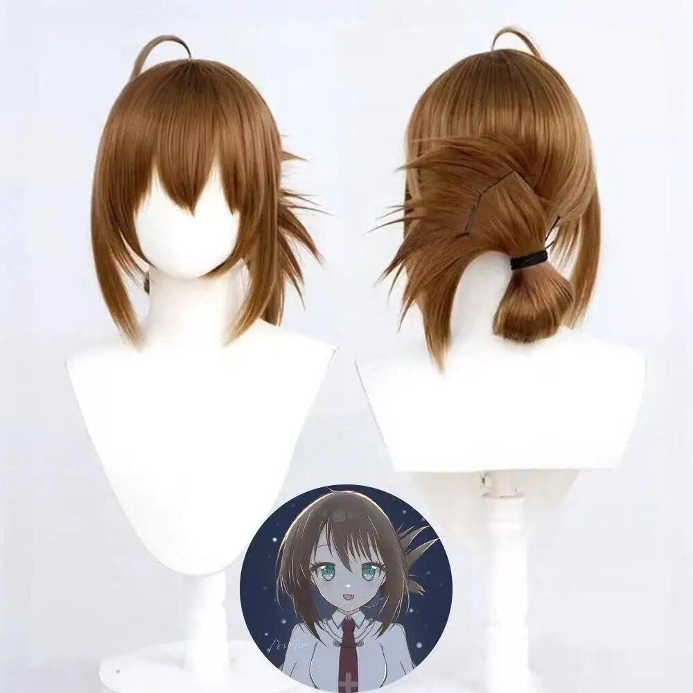 Комплект костюма Subarashiki Hibi Shoujo Suqing Коричневый, XXXL, WIG
