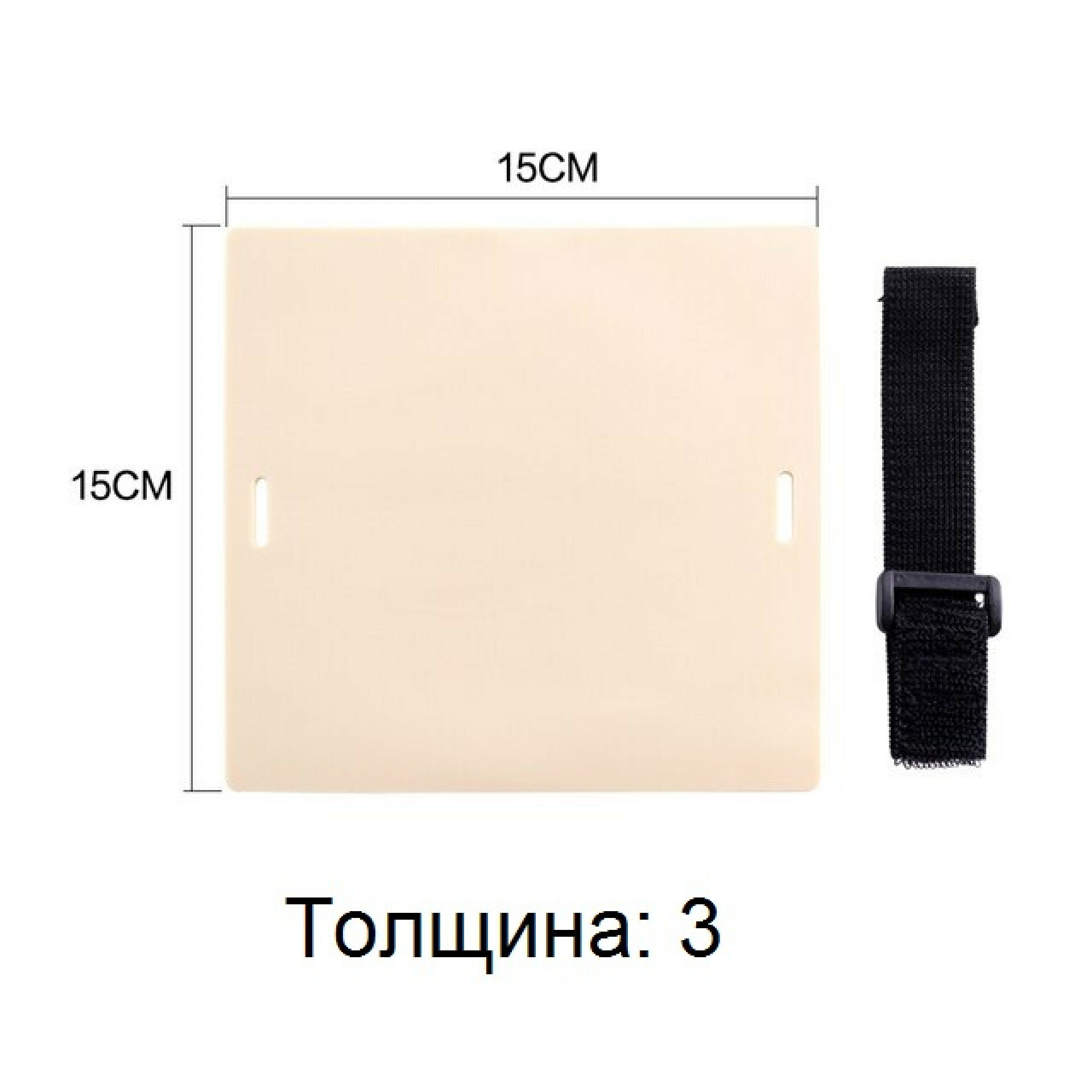 Искусственная кожа TA-412B, для практики тату, 200х200мм, 3 мм