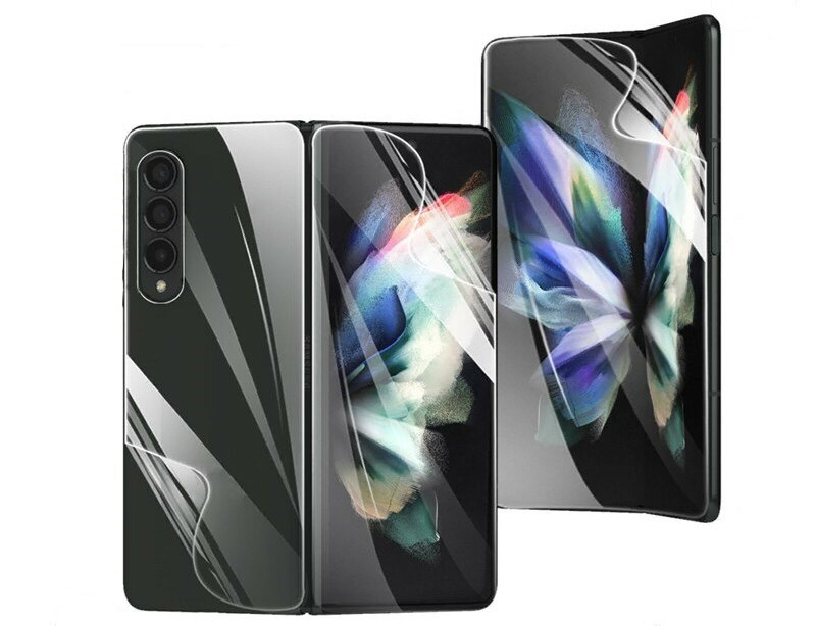 Защитная пленка MyPads Forti Film для Samsung Galaxy Z Fold4 с глянцевым покрытием