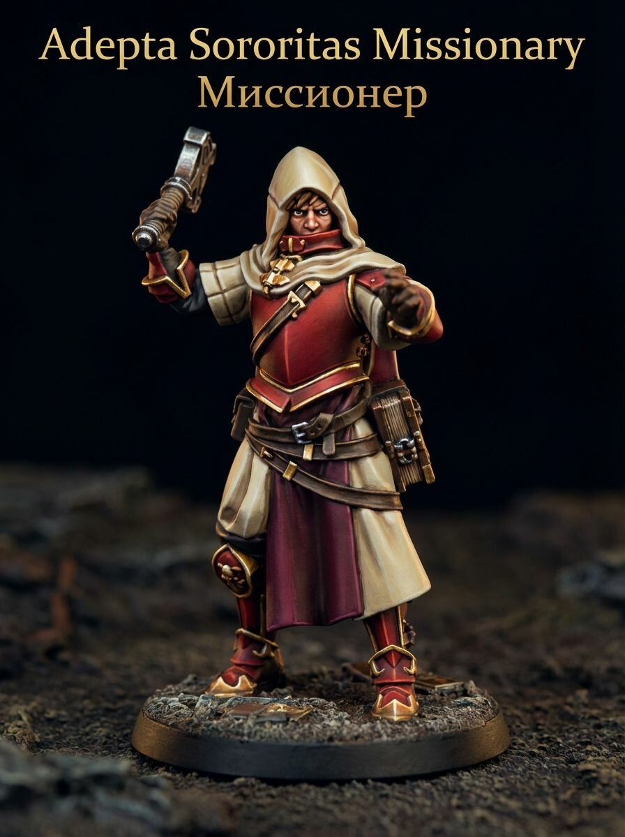 Adepta Sororitas Missionary Миссионер миниатюра