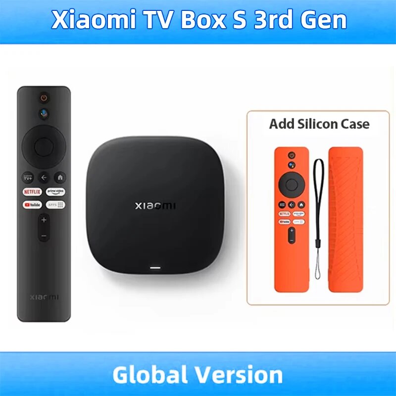 Xiaomi Mi TV Box S 2nd Gen 4K Google TV 2ГБ 8ГБ Box 3rd N Red Cover