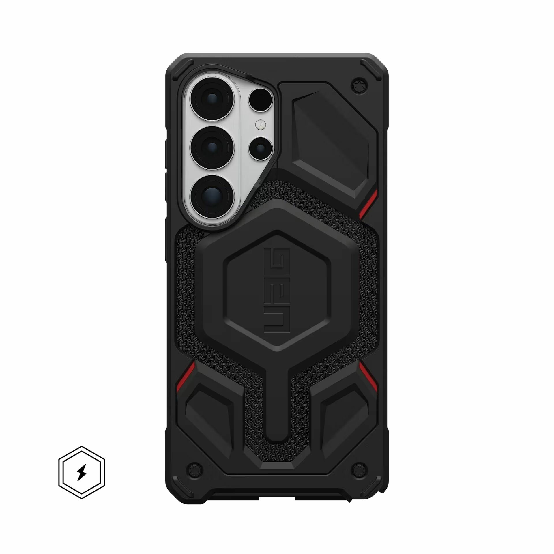 Чехол Uag Monarch PRO для Samsung Galaxy S26 Ultra совместим с MagSafe, чёрный (Kevlar-Black)