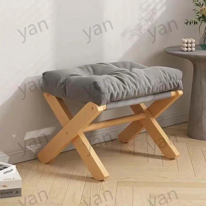 Подставка под ноги Гамак, 45х33х40 см, Серая, из массива сосны, текстилен