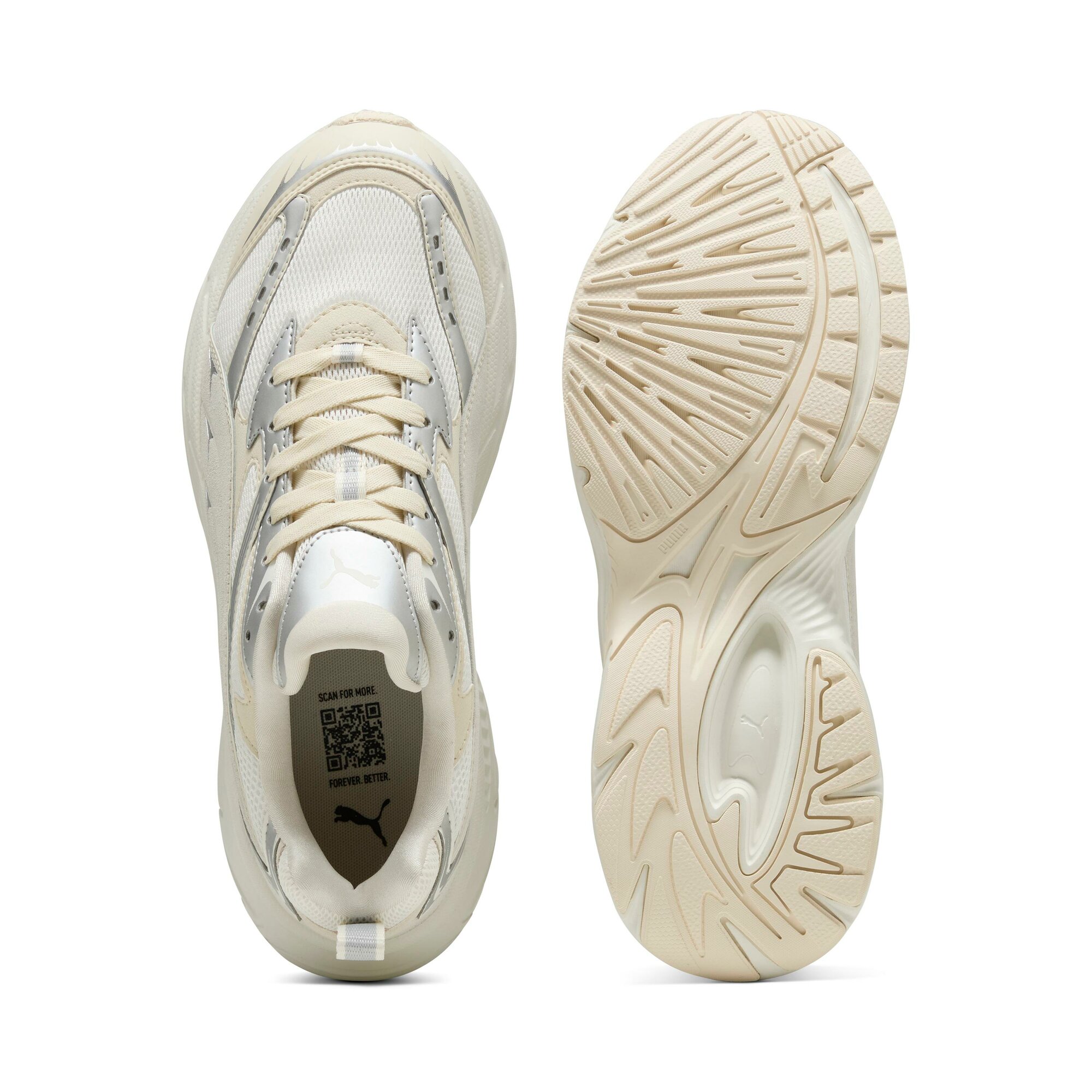 Кроссовки PUMA Morphic Retro, полнота R, размер 6 UK, бежевый — фото 1