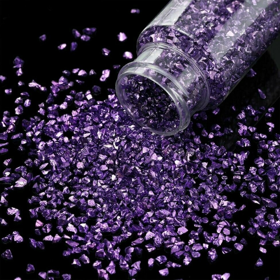Эксклюзивные фиолетовые кристаллы 30 мл для эпоксидной смолы, алмазная стеклянная крошка