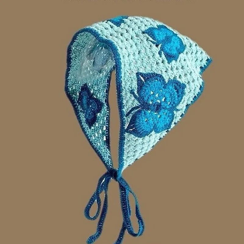 Женский кружевной шарф для волос в стиле ретро, косынка женская вязаная косынка женская вязаная платок белый женский на голову для девочек, кружевная повязка , белые ленты для волос, модный милый бандана кружевная