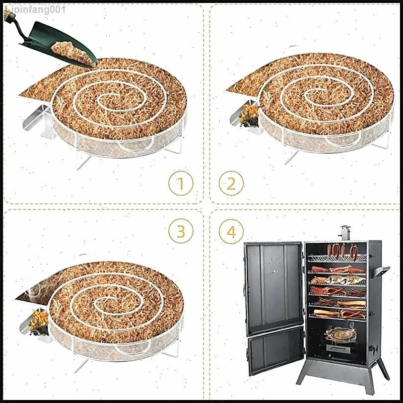 Лабиринтный дымогенератор для холодного копчения Улитка