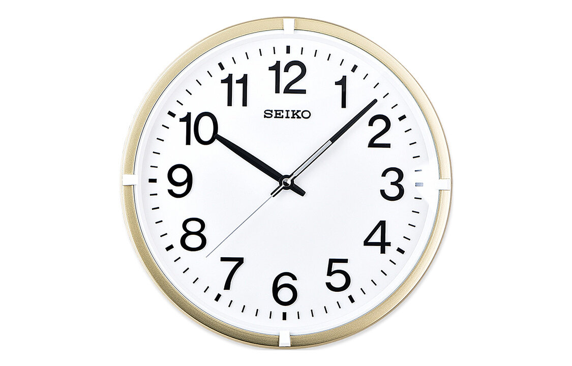 Настенные часы унисекс SEIKO Quartz Movement Plastic Wall Clock White QXA652G, 30CM