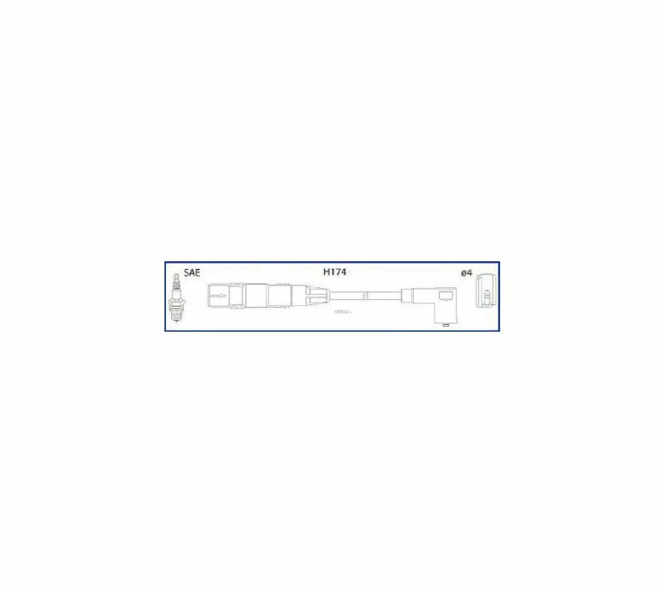 Комплект высоковольтных проводов HUCO 134714 Vw Golf Iv, Bora, Polo, Audi A3, Skoda Octavia 1, 6 Mot.Aeh, Apf, Akl, Aur, Aft