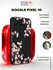 Черный матовый чехол на Google Pixel 10 / Гугл Пиксель 10 с принтом Весенняя сак...