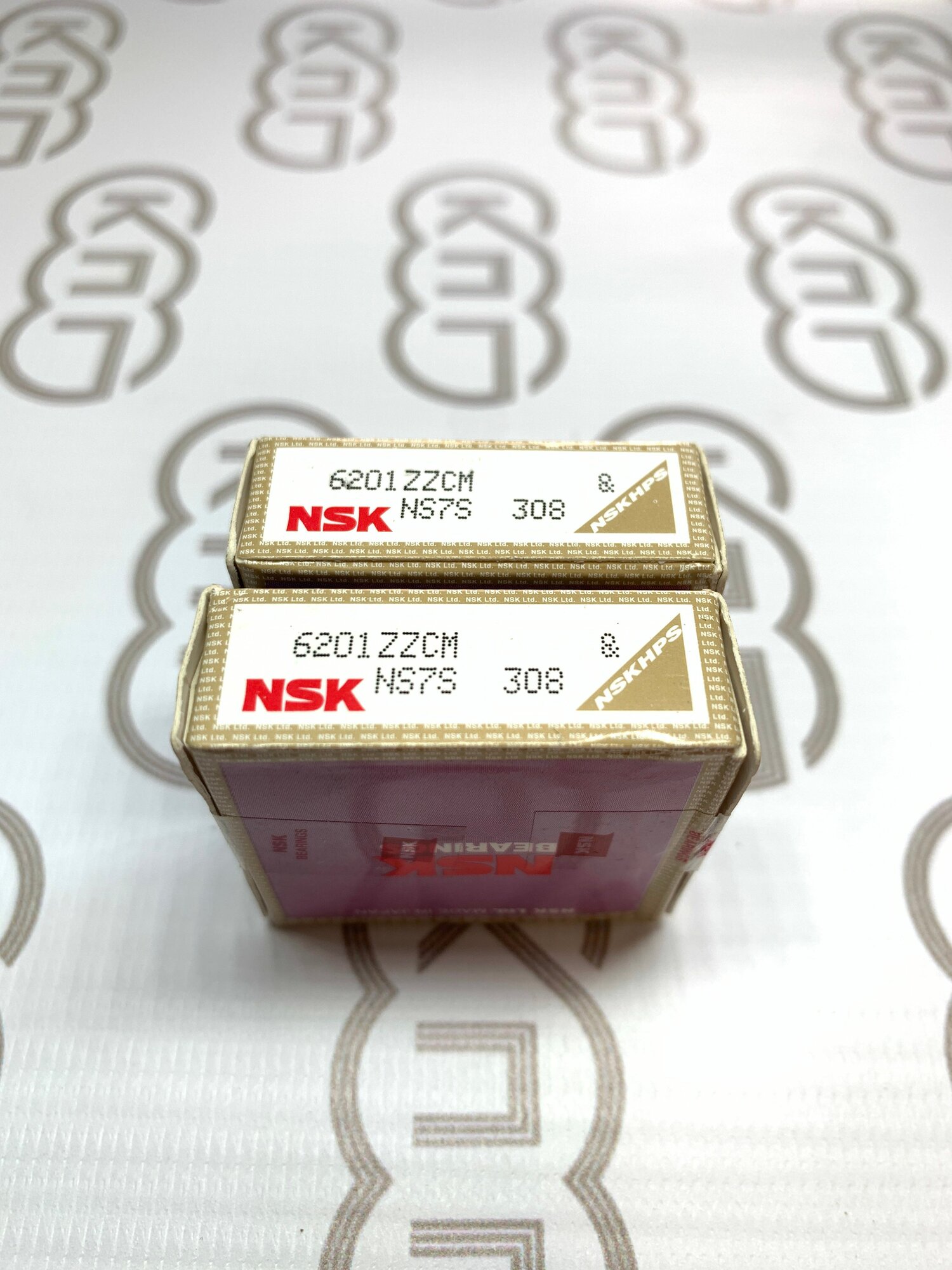 Подшипник NSK 6201 ZZ CM комплект ДВЕ штуки 12*32*10 мм Япония