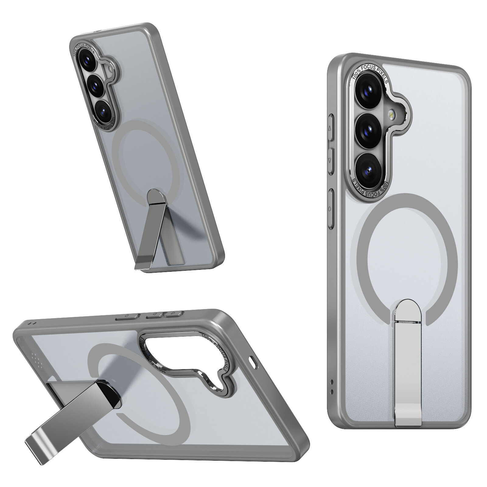 Чехол Для Samsung Galaxy S26 / Самсунг Галакси S26, soft touch, чехол-кардиомонитор, поликарбонат (PC), защита камеры, ударопрочный, встроенная подставка, усиленные углы, Samsung, Samsung Galaxy S26,