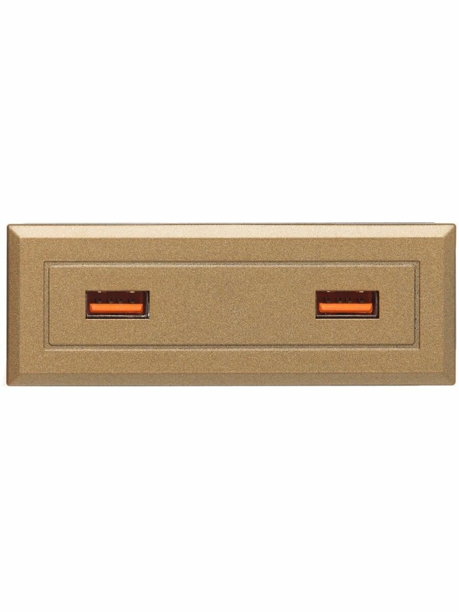 Встраиваемый блок розеток Navako Stripe 12023 Gold