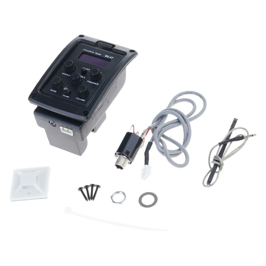 Акустический гитарный эквалайзер с предусилителем, тюнером и регуляторами громкости