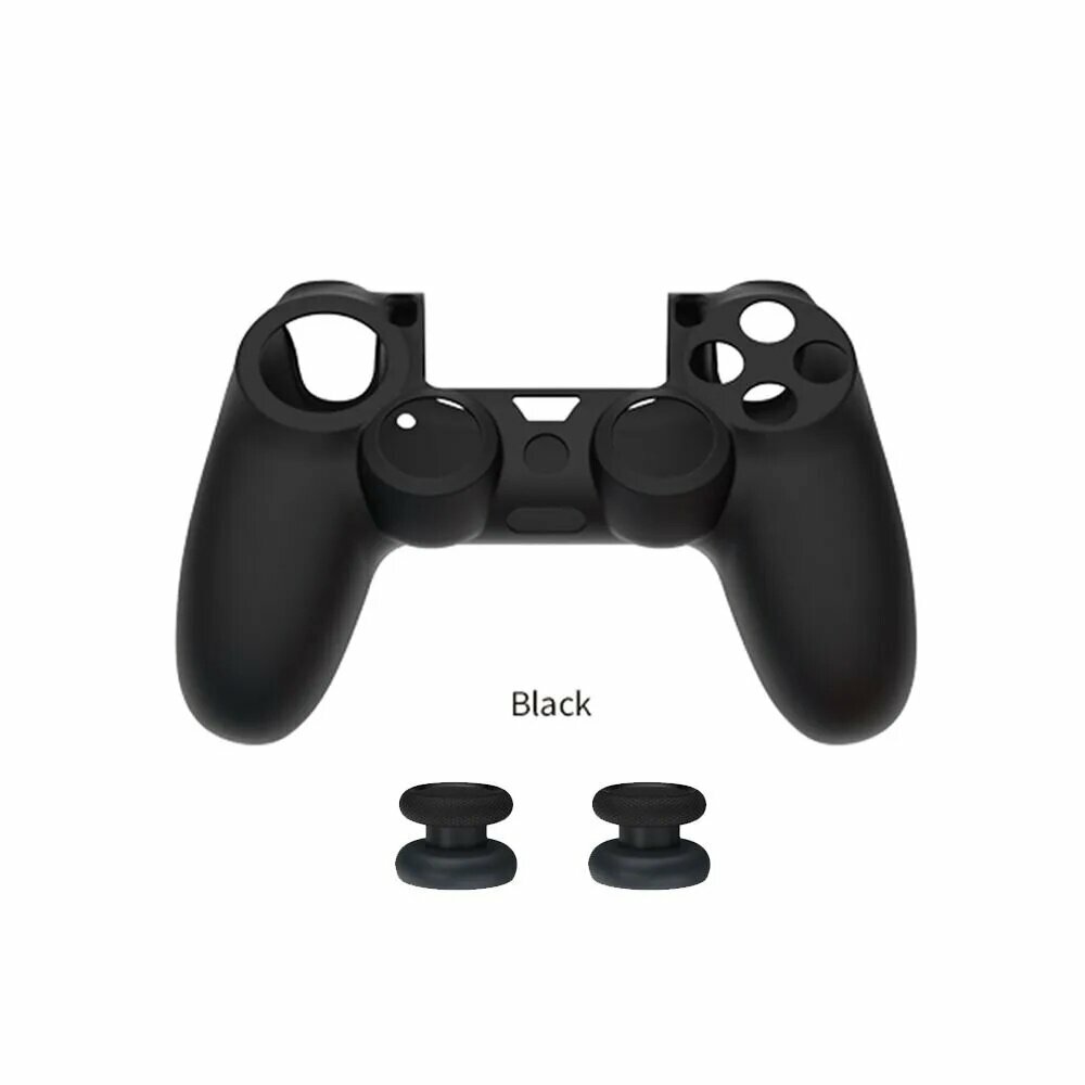 Чехол для контроллера PS4 / Мягкий силиконовый чехол / Антискользящий и антиперспирантный
