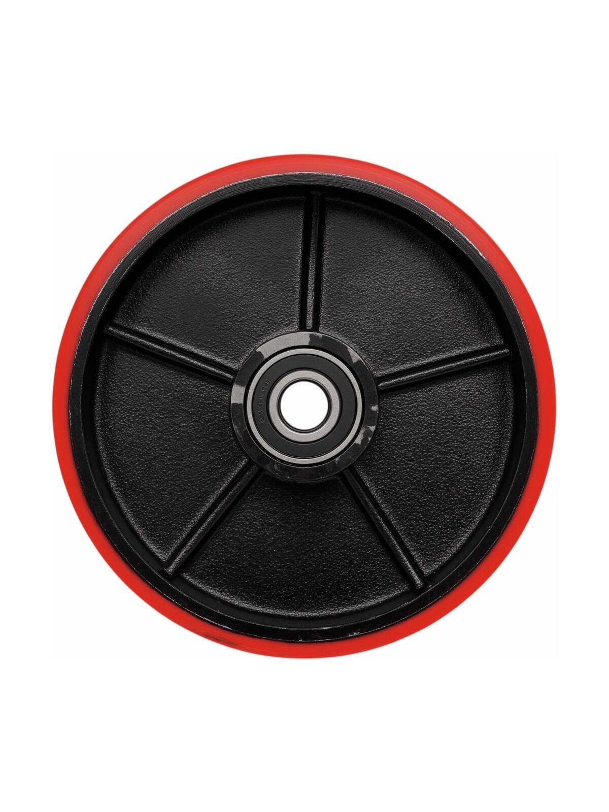 Колесо для гидравлических тележек с шариковым подшипником 200мм ПУ/чугун Gigant G-04-09-10