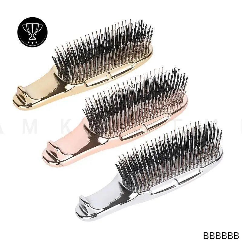 GM Японская расческа Scalp Brush - расческа для мытья головы с антистатическим эффектом, из нержавеющей стали и смешанной щетиной.