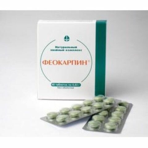 Биологически активная добавка Бионет феокарпин, 40 таблеток, фитолон